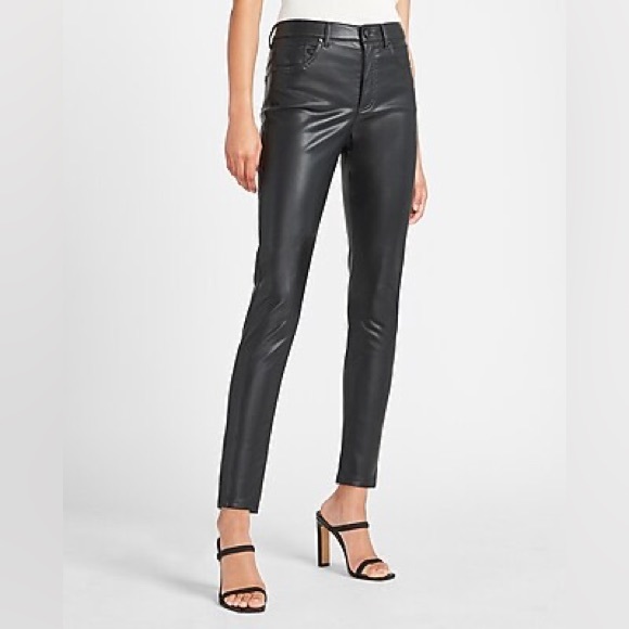 Express | Pants & Jumpsuits | Express High Rise Skinny Leather Pants ...